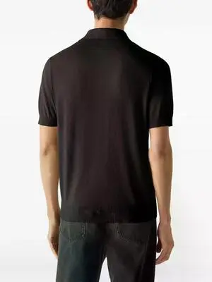 Zegna Cotton Polo Shirt - Brown