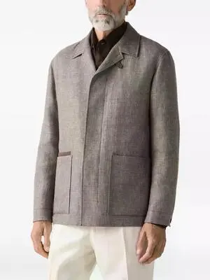 Zegna Patch Pocket Chore Jacket - Grey