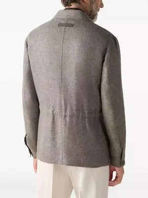Zegna Patch Pocket Chore Jacket - Grey