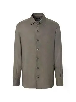 Zegna Oasi Lino Shirt - Grey