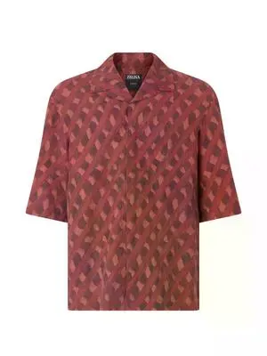 Zegna Print Linen Shirt
