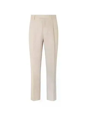 Zegna Pleated Linen Trousers
