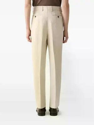Zegna Pleated Linen Trousers