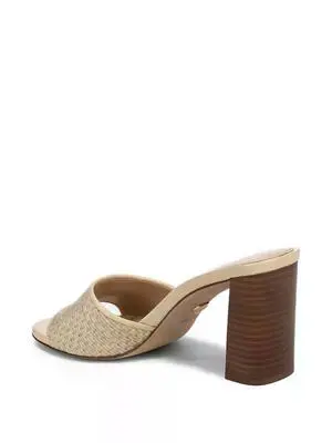Veronica Beard Galessa Woven Block-heel Sandals