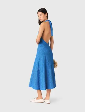 Maje Guipure Maxi Dress