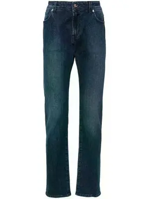 BILLIONAIRE Logo-patch Jeans - Blue