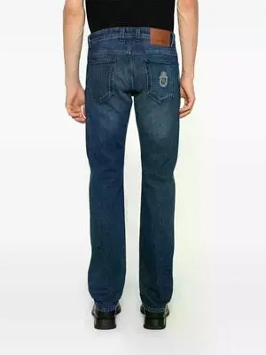 BILLIONAIRE Logo-patch Jeans - Blue