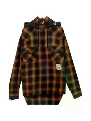 Mihara Yasuhiro Hooded Checked Shirt