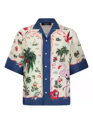 Dsquared2 Aloha Souvenir Patterned Shirt