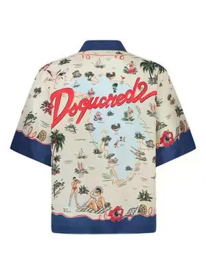 Dsquared2 Aloha Souvenir Patterned Shirt