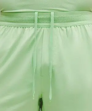 Lululemon Mesh-panelled Tennis Short - Kale Krush/light Ivory