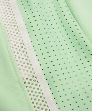 Lululemon Mesh-panelled Tennis Short - Kale Krush/light Ivory