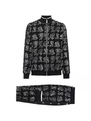 Philipp Plein Gothic Plein Zip-up Tracksuit - Black