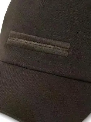 Zegna Oasi Lino Baseball Cap - Brown