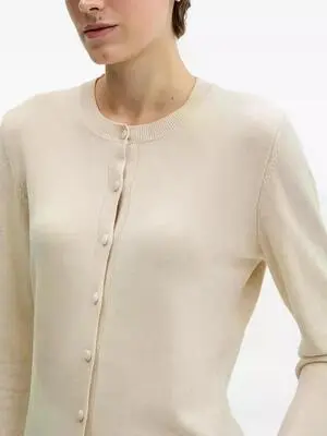 Sisley Buttoned Round-neck Cardigan
