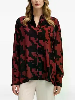 Sisley Geometric Print Shirt