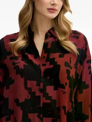 Sisley Geometric Print Shirt