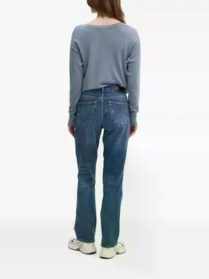 Sisley Washed-effect Bootcut Jeans