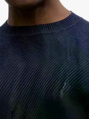 Sisley Textured Crew Neck Sweater