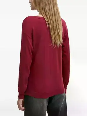 Sisley Boat Neck Sweater - Red