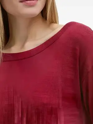 Sisley Boat Neck Sweater - Red