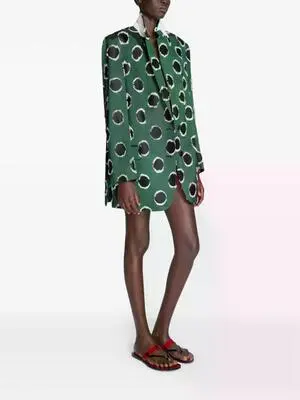 Dries Van Noten Polka Dot-pattern Oversized Blazer