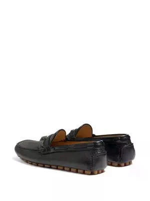 Valentino Garavani Fastaway Buffalo Leather Loafers With Vlogo Signature
