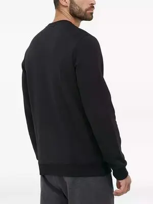 REEBOK Logo Crew-neck Sweatshirt - Black