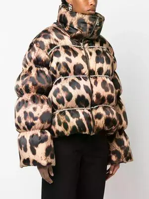 Philipp Plein Leopard-print Puffer Jacket