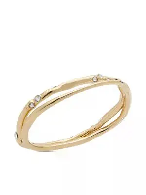 Dries Van Noten Crystal-embellished Cuff Bracelet Set - Gold