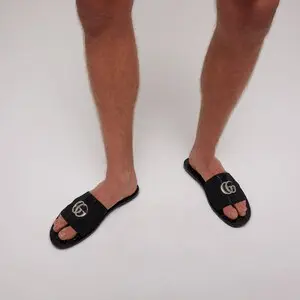 Gucci Riviera Slide Sandal - Black