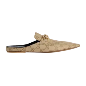 Gucci Gg Canvas Mule - Beige