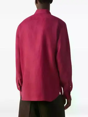Zegna Oasi Lino Shirt - Red