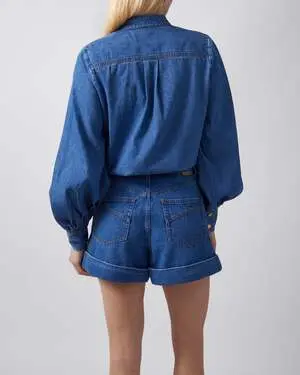 Zimmermann Denim Tailored Shorts - Light Blue