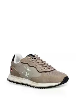 AERONAUTICA MILITARE Suede Panel Sneakers - Neutrals