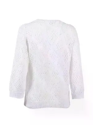 Peserico Openwork Sweater - White