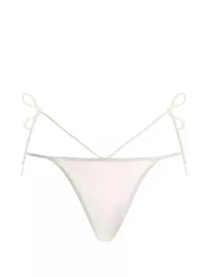 Agua Bendita Portola Tie Bikini Bottoms - White