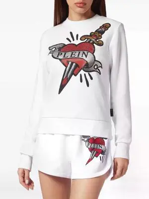 Philipp Plein Heart Graphic Sweatshirt