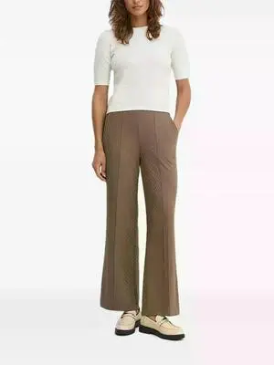 MOS MOSH Herringbone Wide Leg Trousers