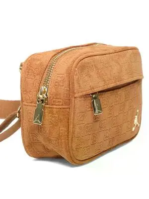 JORDAN Monogram Suede Shoulder Bag