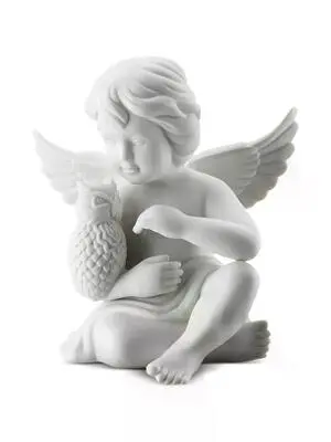 ROSENTHAL Angel With Owl Porcelain Statuette - White