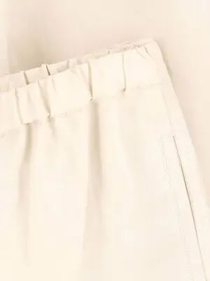 Max Mara Wide Leg Linen And Silk Pants - Beige