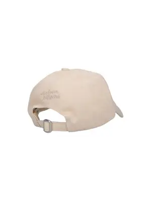 Maison Kitsuné Baseball Cap With Fox Head Logo - Beige