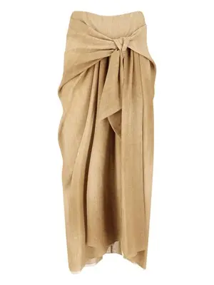 Ermanno Scervino Draped Midi Skirt