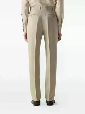 Zegna Lino Oasi Trousers - Neutrals