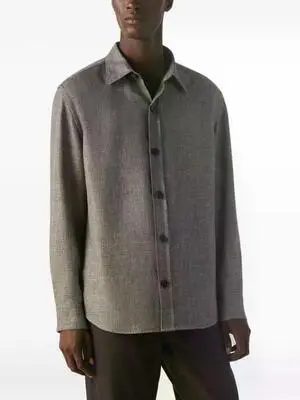 ZEGNA Cashmere Linen And Silk Overshirt
