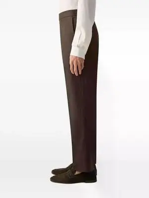 Zegna Elasticated Trousers - Brown