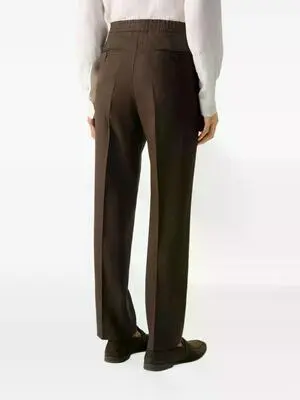 Zegna Elasticated Trousers - Brown