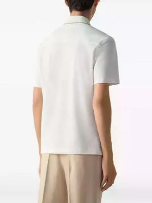 Zegna Textured Polo Shirt - Neutrals