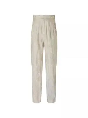 Zegna Striped Silk Trousers